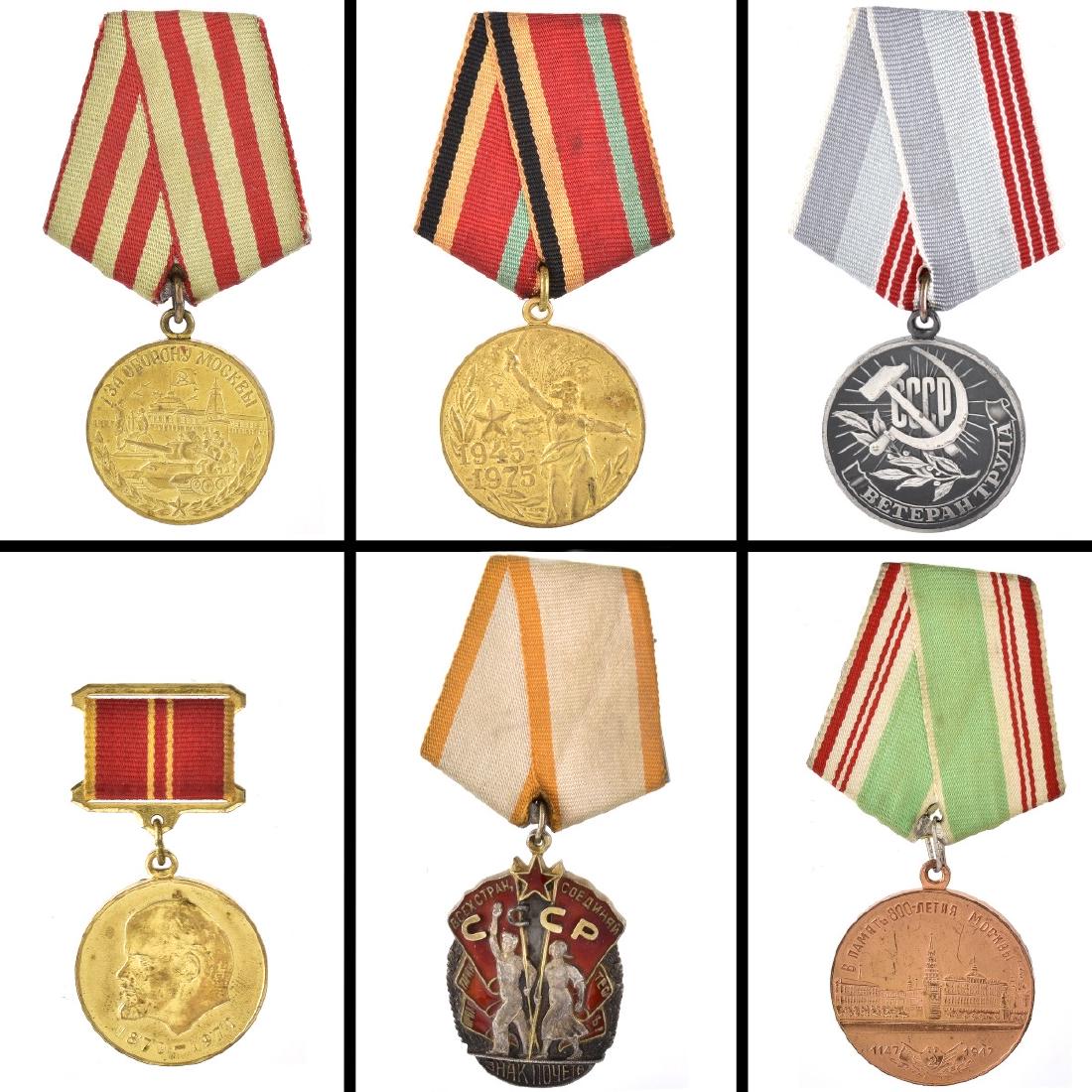 Collection of Six Soviet/Russian Medals