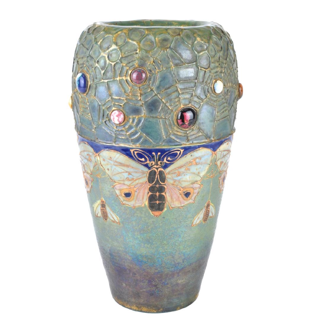 Turn Teplitz Amphora Gres Bijou Pottery Vase