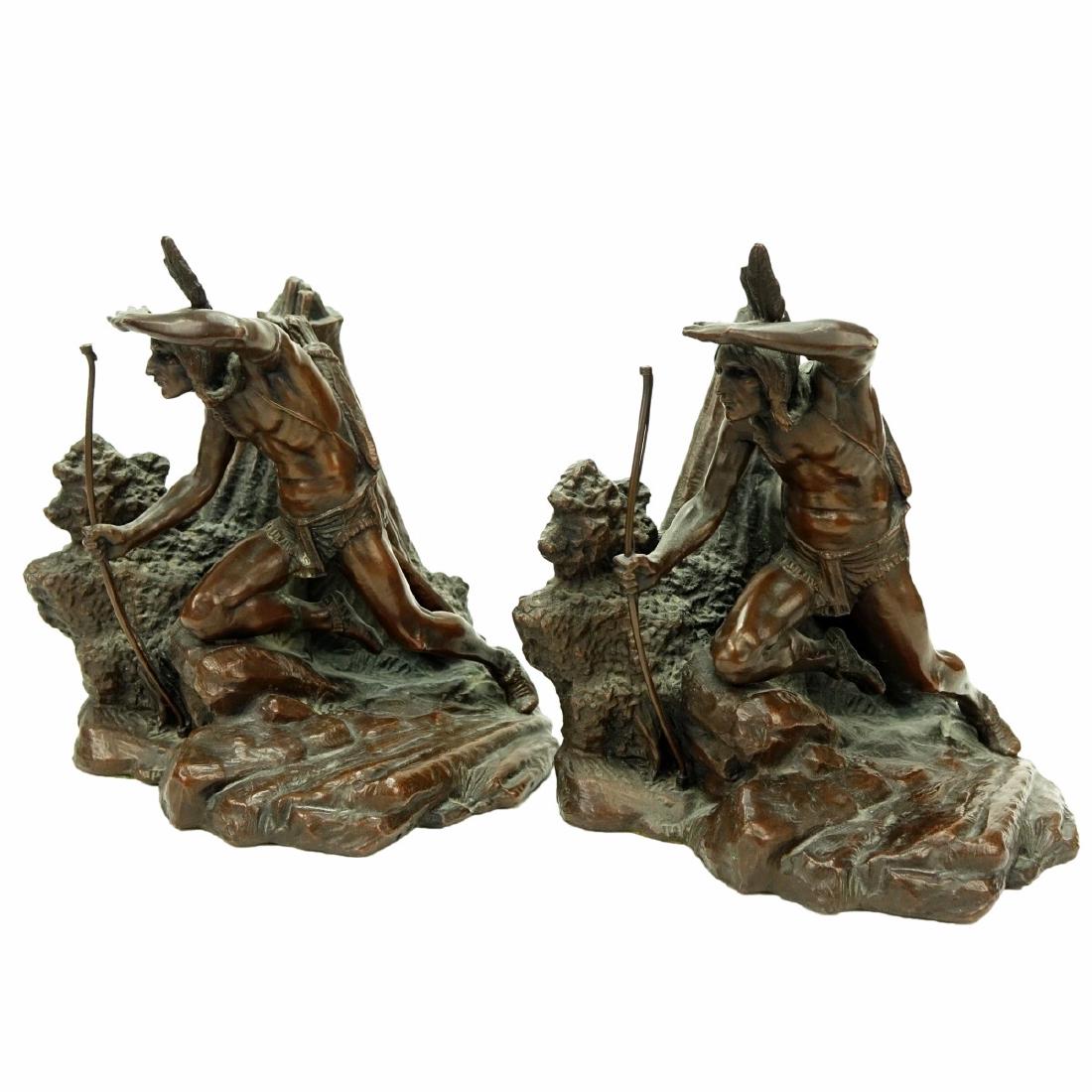 Pair Weidlich Indian Scout Bronze Bookends - Nov 28, 2018 | Kodner ...