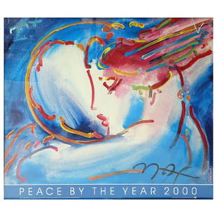 Peter Max "peace By The Year 2000" Litho. Poster