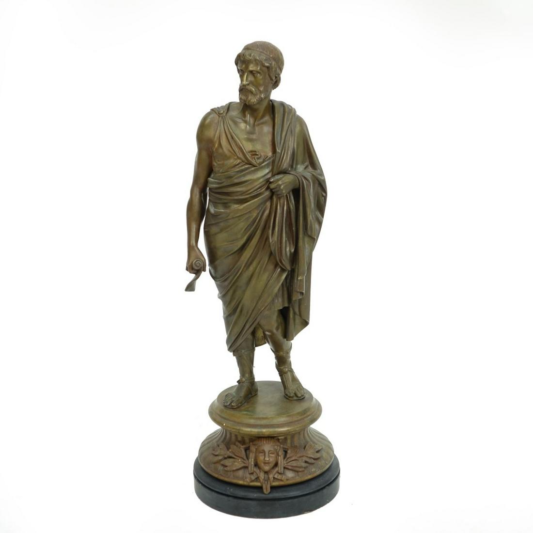 Large 19th C. Bronze Sculpture of a Roman Scholar - Jul 01, 2020 ...