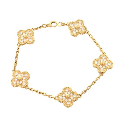 Vca Style Alhambra Bracelet