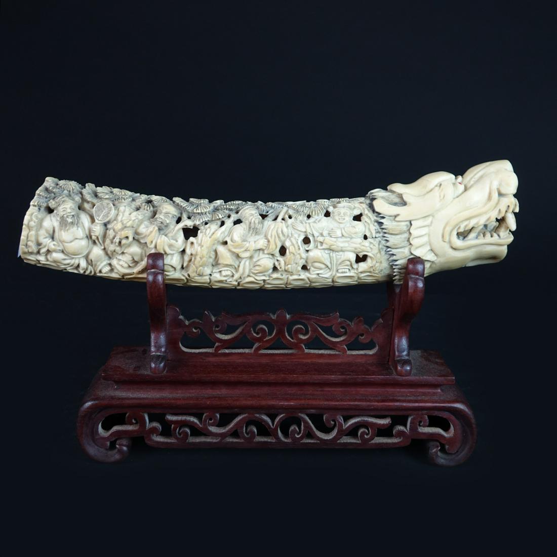 19th C. Chinese Relief Tusk - Sep 01, 2021 | Kodner Galleries Inc. in FL