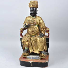 Early Carved Wood Temple Figure - Sep 09, 2012 | I.M. Chait Gallery ...