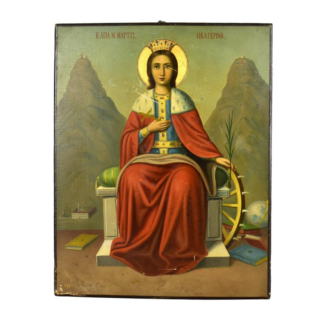 20th C. Russian Religious Icon Auction