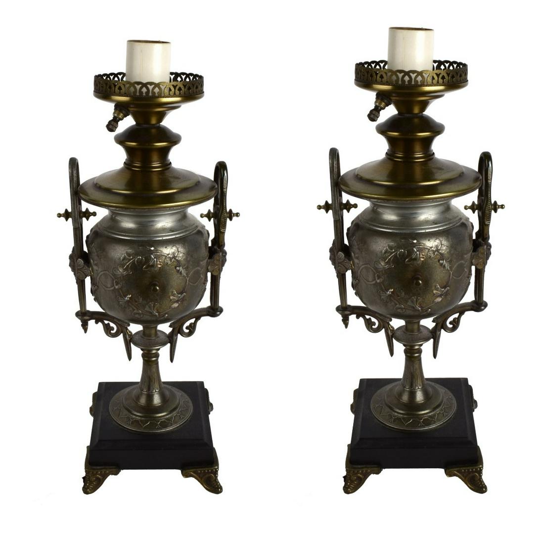 Buy Pair Of Antique Neoclassical Style Lamps | Kodner Galleries Inc. In Fl