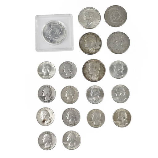 Us Silver Half Dollars And Quarters