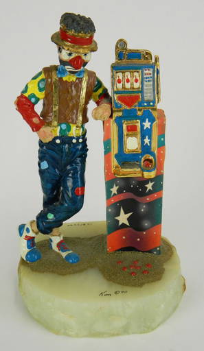 Circa 1990 Ron Lee (1990) "slots Of Luck" Enameled