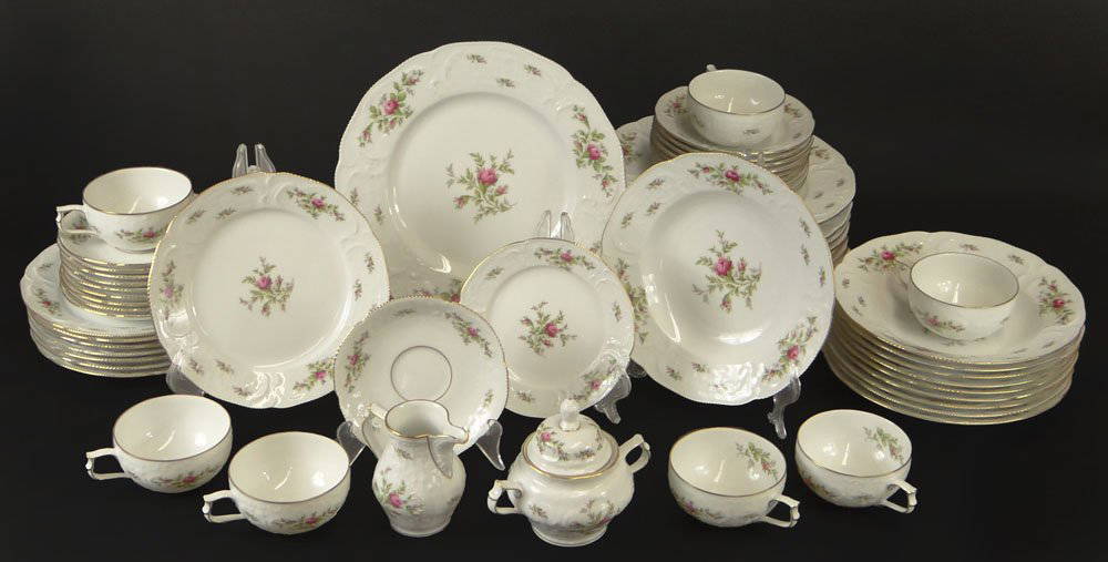 Sixty (60) Piece Rosenthal Classic Rose China Dinner