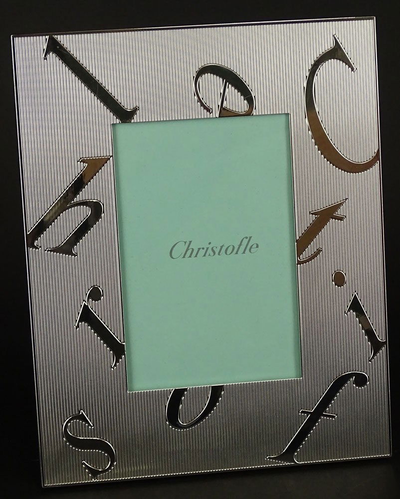 Christofle Silver Plate "Logo" Picture Frame. Signed - Aug 05, 2015 ...