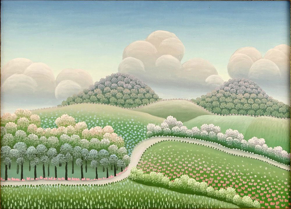 Ivan Rabuzin, Croatian (1921 2008) Oil On Canvas "way
