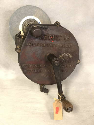 Vintage Keystone Railroad Tool Grinder For Table