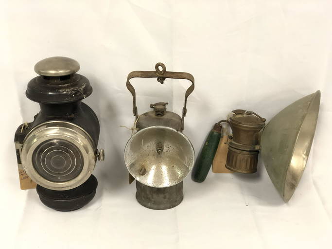 Antique Buggy Lamp, Carbide Reflector Lamps Carbide