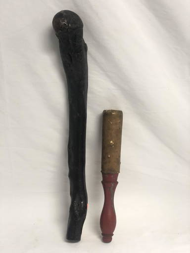 Shillelagh Celtic War Club , Leather Wrapped Club