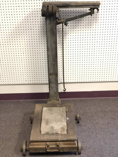 Antique 'howe' Platform Scale #10 Rolling Platform