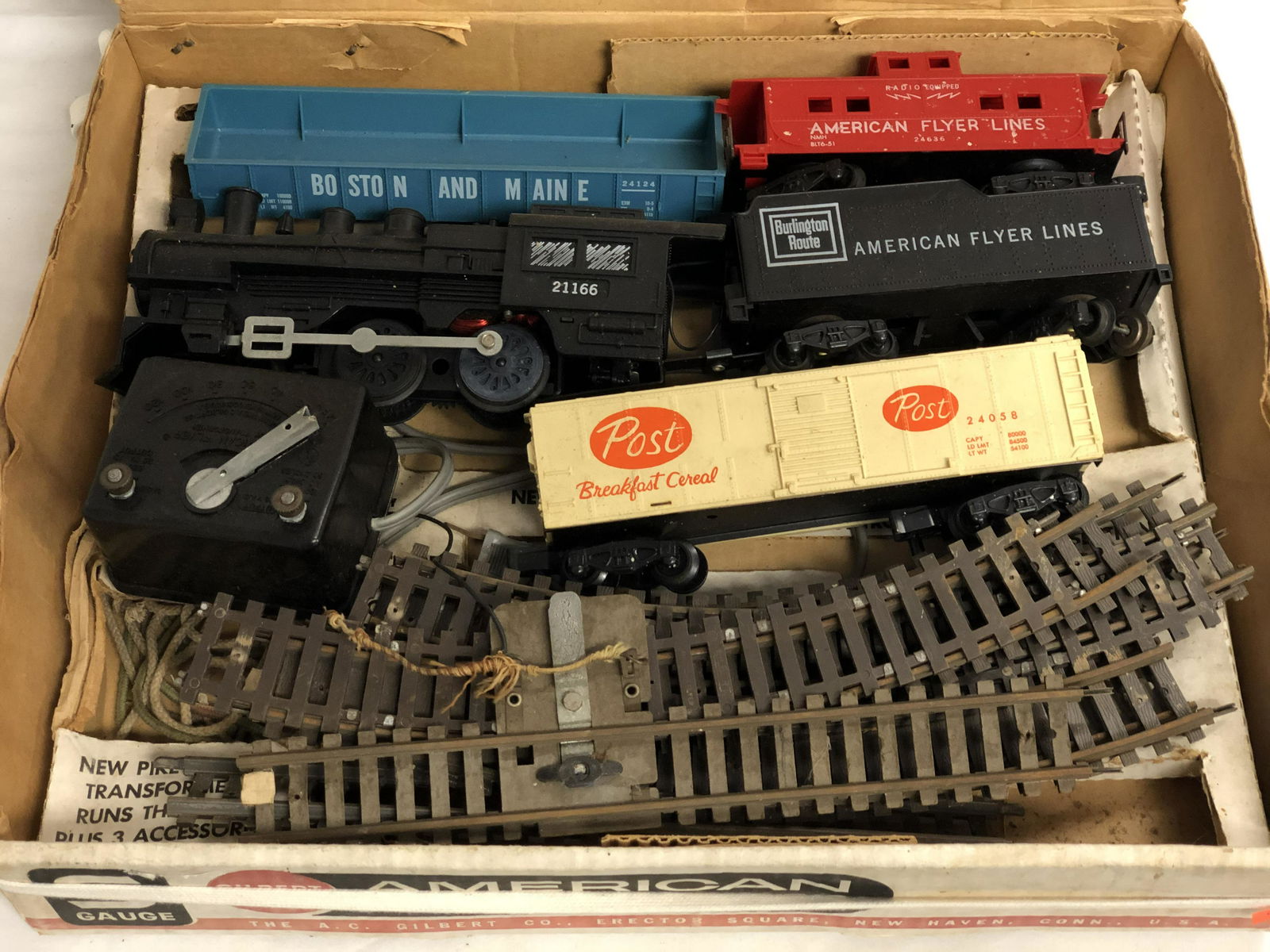 Vtg Gilbert American Flyer Train Set 21166 - 'S'Gauge (#0068) on Oct 14 ...