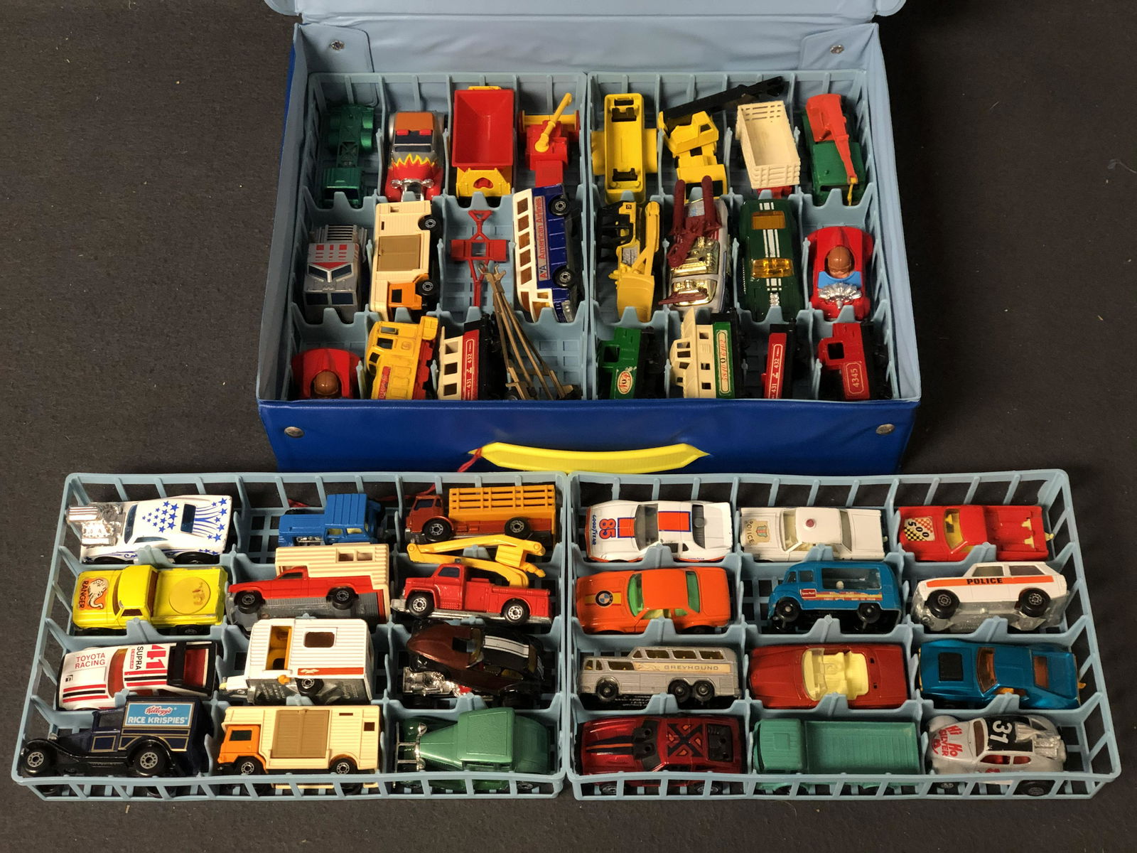 1982 Matchbox Case W/ 70s 80s Diecast,more