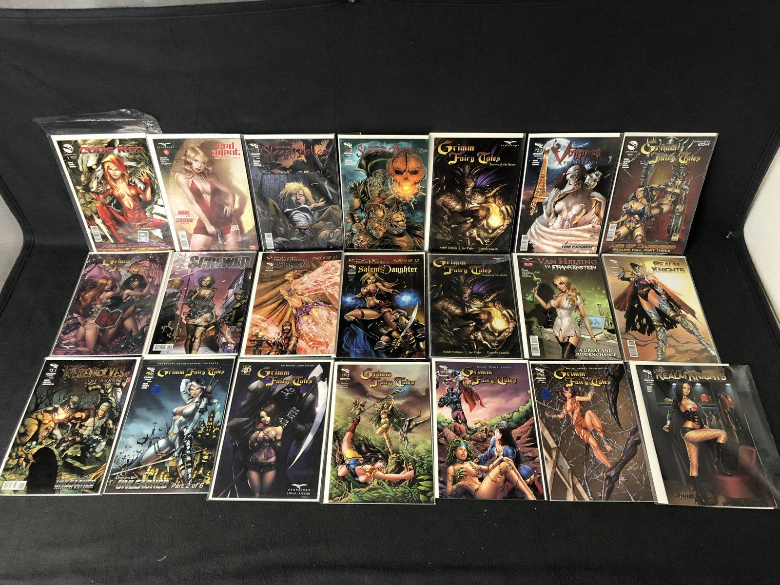 (20)zenescope Grimm Fairy Tales Adult Comics Red