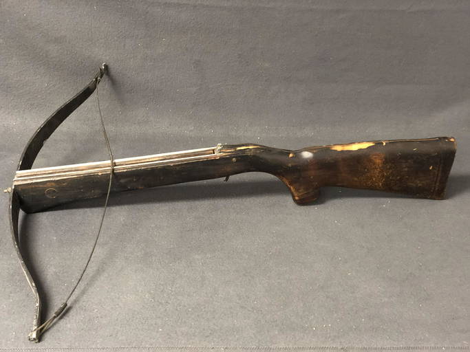 Vintage Wooden Crossbow, 29'' X 29.5'' Needs Work