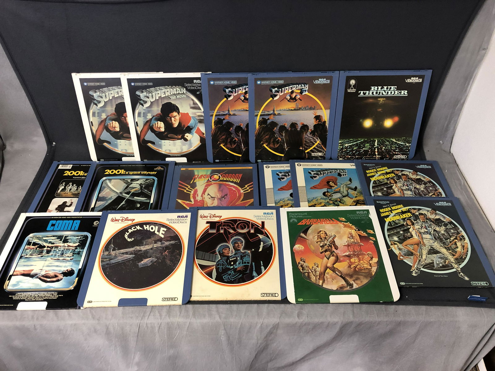 Vtg Selectavision Rca Video Disc Movies Superman 1 3