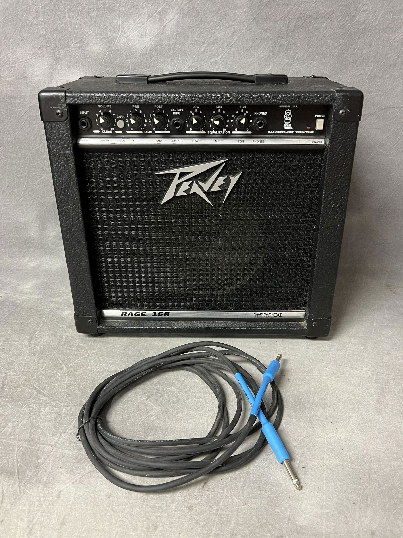 Peavey Rage 158 Guitar Amp Transtube,works