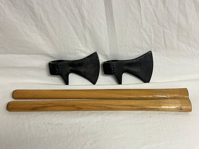 Vtg M&w Blackhawk Tomahawk Axes Made In Canada, Steel & Iron Alloy, (2 ...