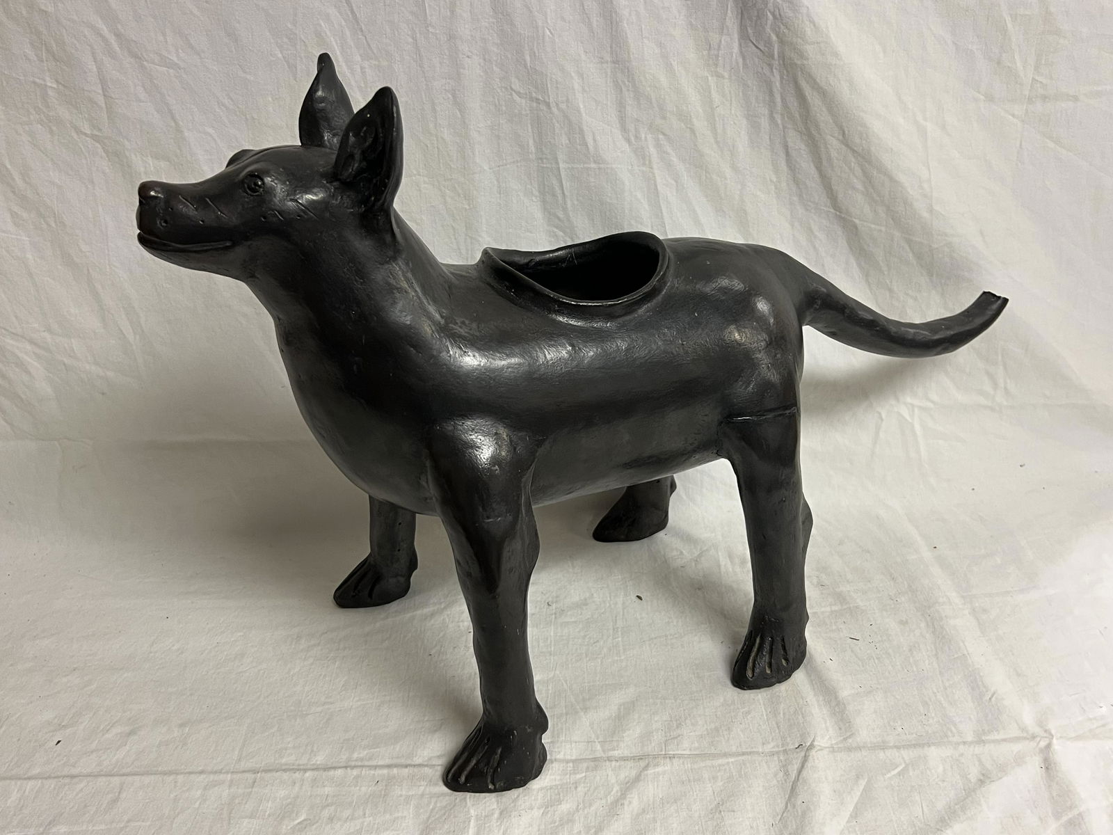 Vtg Oaxacan Simon Reyes Pottery Dog Planter- 23'' x 8.5'' x 15 ...
