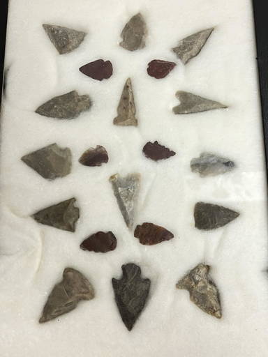 (20)early Native American Arrowheads California & Southwest , Various Sizes