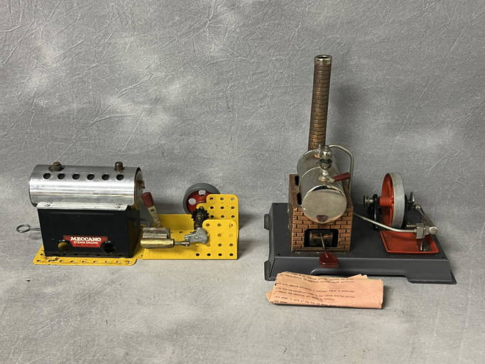 (2)Vtg Steam Engine Model Toys - German Steam Engine Fleischmann w ...