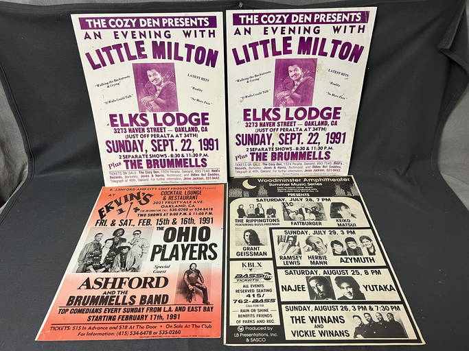 Lot Vtg Music Posters, R&B, Salsa + More - Most On Cardstock, Oakland ...