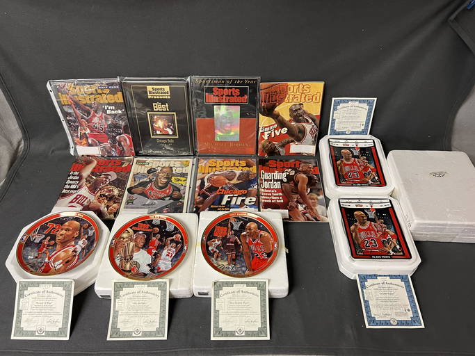 Upperdeck Michael Jordan Plates,sports Illustrated Plates W/ 4 Coa, (2 ...
