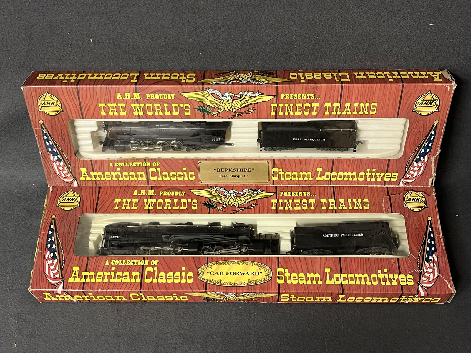 (2)rivarossi / Ahm Ho Scale Steam Locomotives 4 8 8 4 American Classic ...
