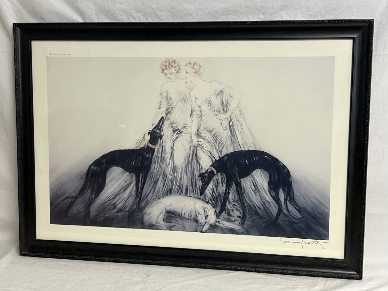 Louis Icart ''coursing Iii'' Deco Print - Copyright 1930 In Top Left ...