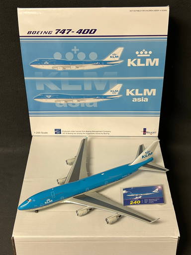 Inflight 1:200 Klm Asia Boeing 747 400 Model In Box