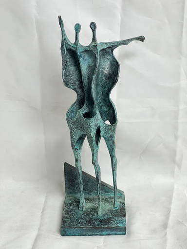 Robert Willam Hinds Mcm Bronze Sculpture 3.75'' X 4'' X 12'' Signed On Base