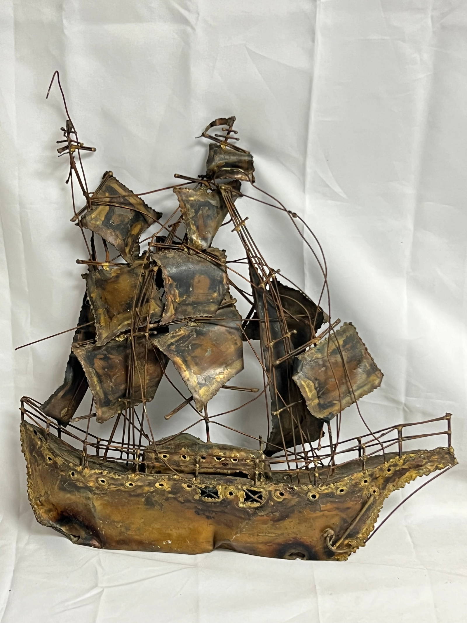 Brass Copper Wall Mount Ship Wharf House - 19'' X 20'' , From Wharf ...