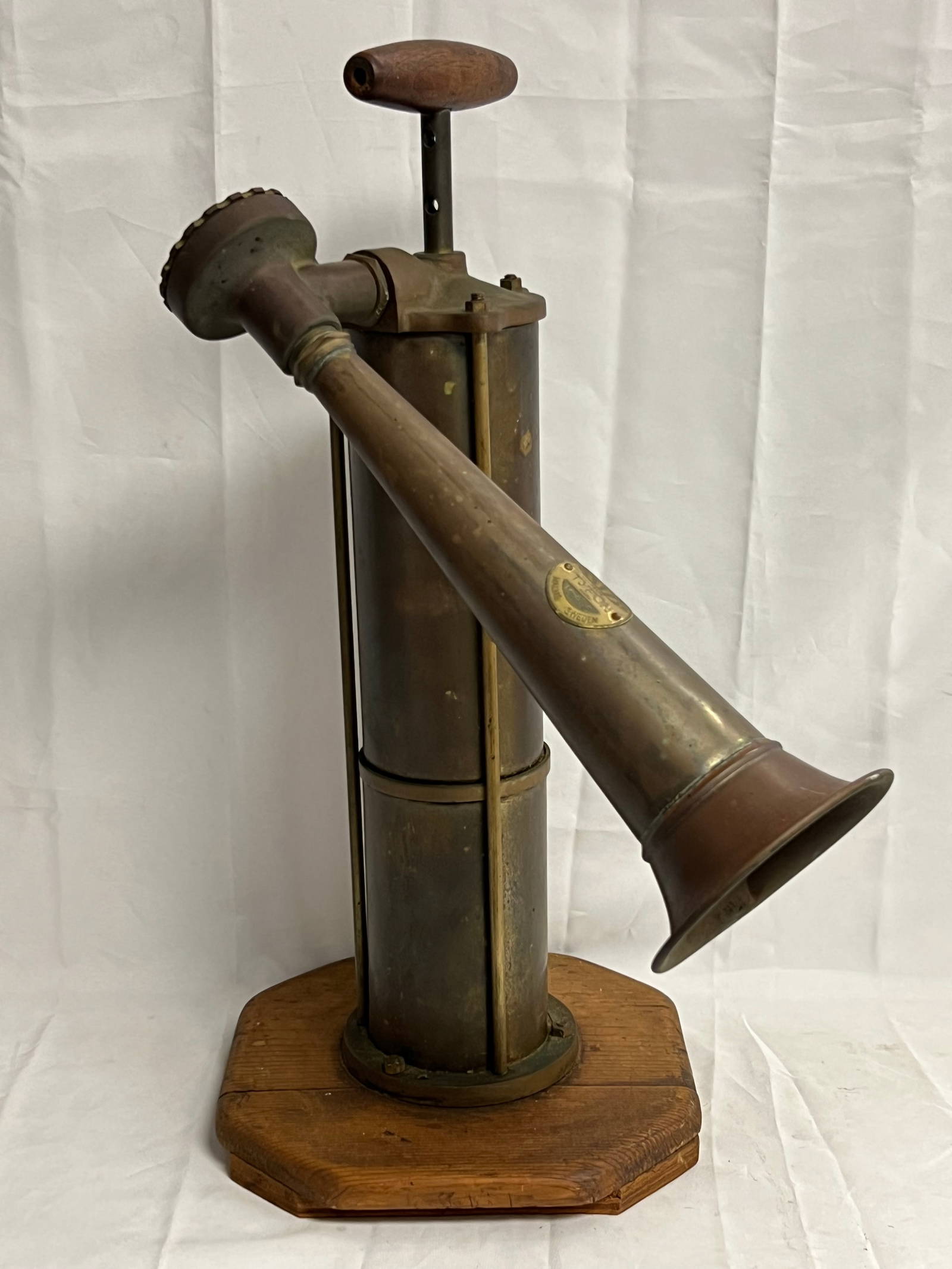 Vtg Swedish Nautical Tyfon Brass Ships Fog Horn - Capitola Wharf House ...