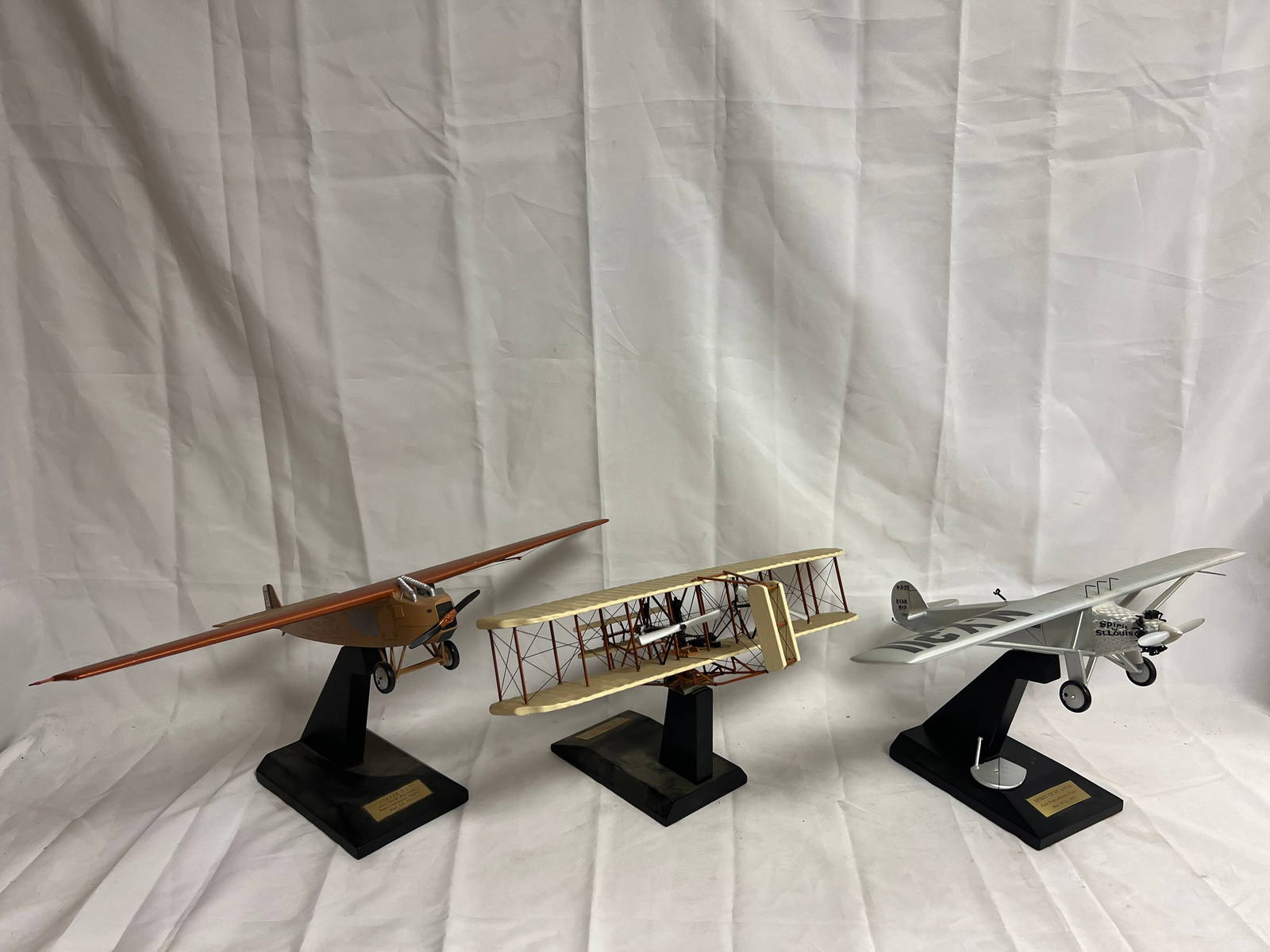 (3)danbury Mint Airplane Desktop Models - Spirit Of St. Louis 19.5'' X ...