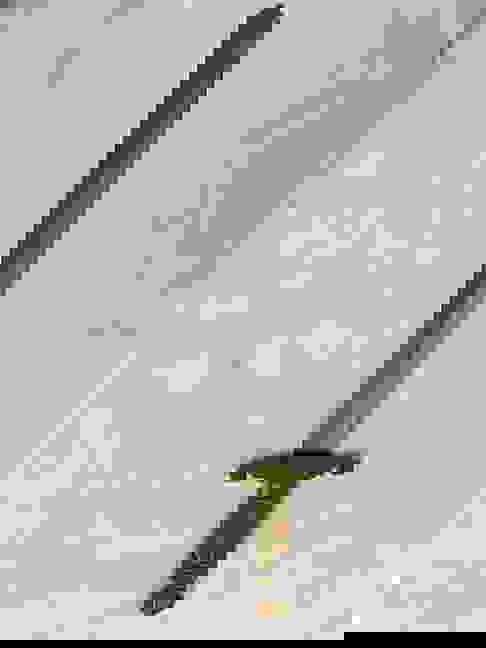 Short Sword W/ Brass/bronze Handle - Warrior Depicted On Handle ...