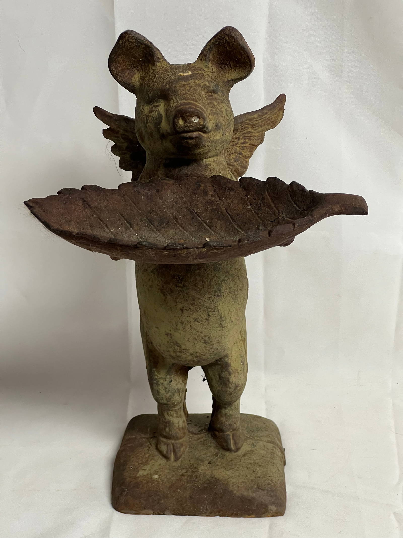 Cast Iron Flying Pig Statue 8.5'' X 8.5'' X 14'' - ''when Pigs Fly ...