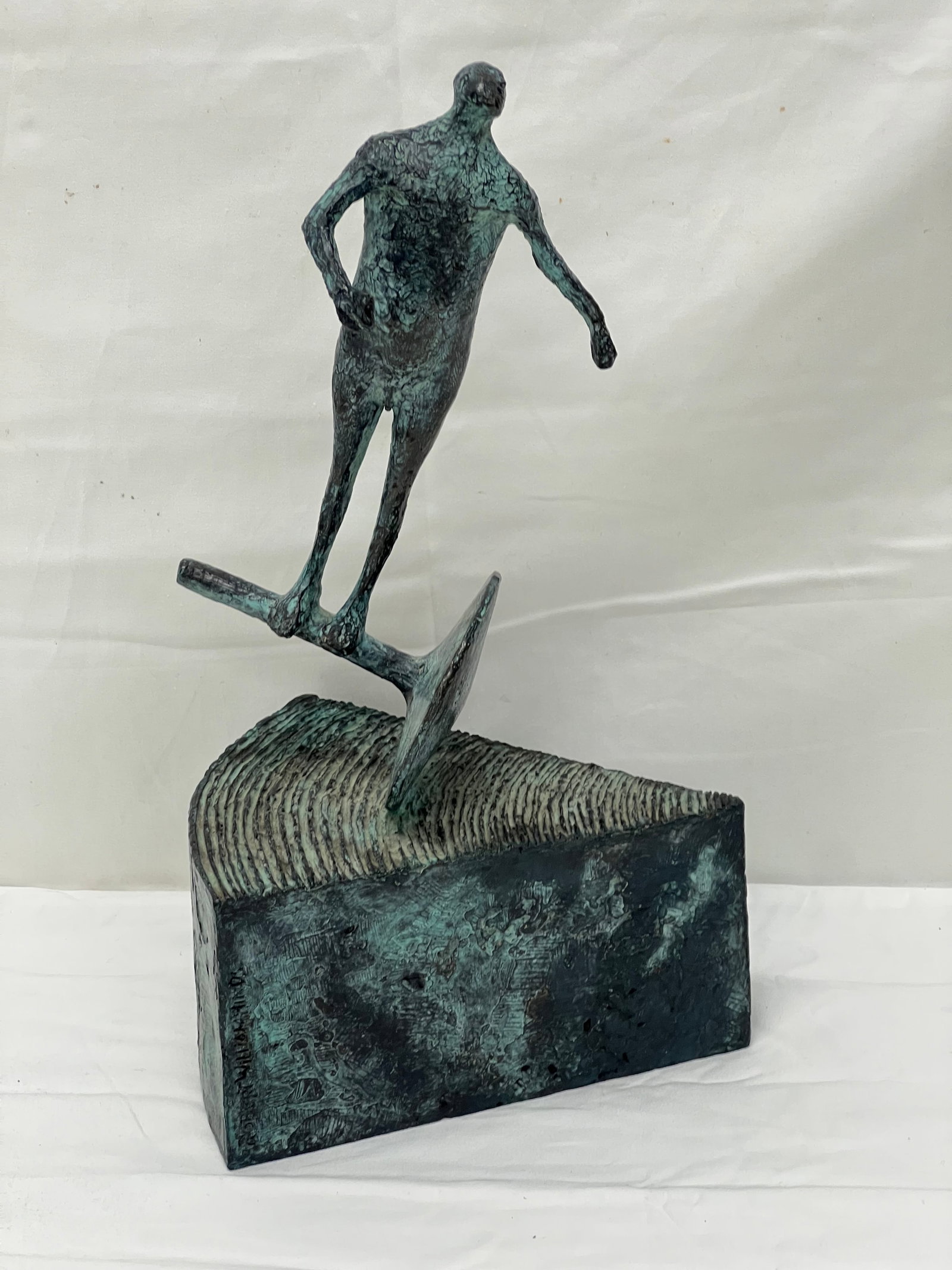 Robert William Hinds Signed Bronze Sculpture - 6'' X 5'' X 11.75 ...