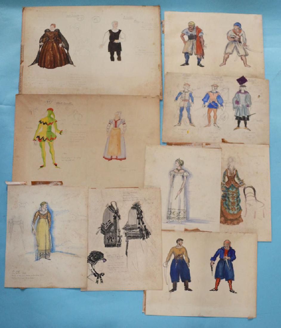 18 Lee Simonson Theatre Costume Drawings