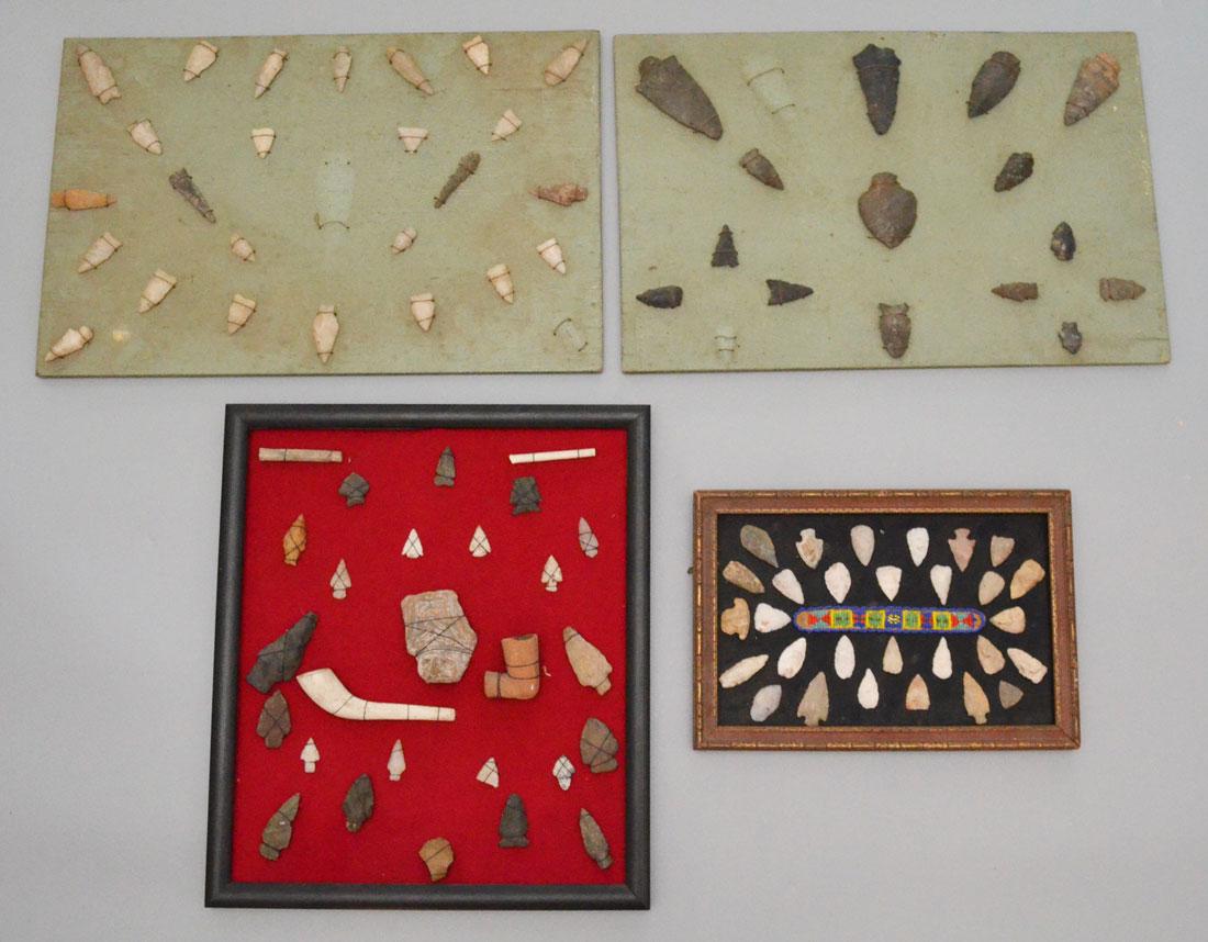 Native American Arrowhead Displays