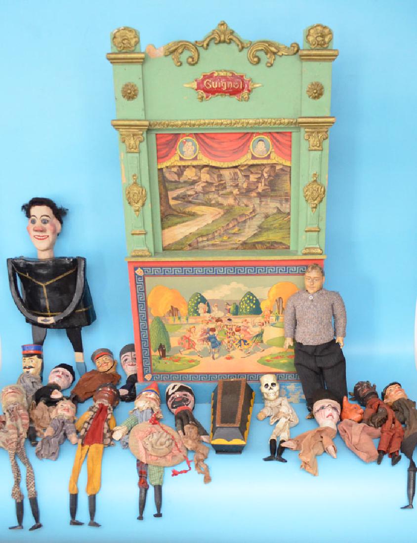 Antique Puppet Theater & Puppets