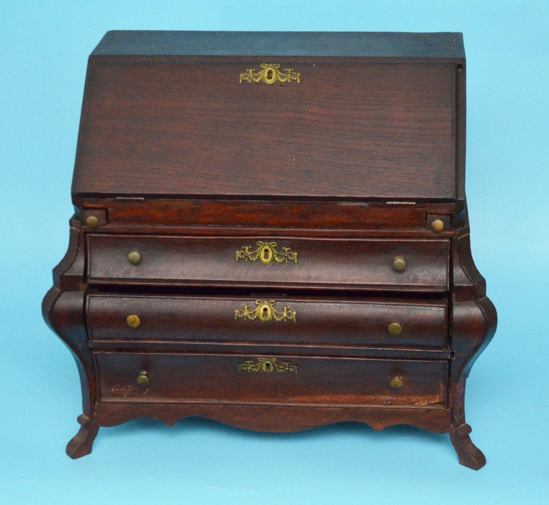 Miniature Bombay Slant Front Desk / Chest