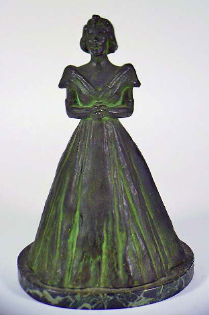 Vintage Bronze Statue Of Opera Singer Lily Pons