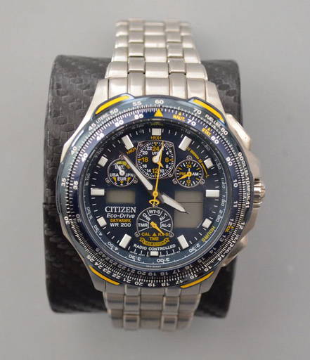 Citizen Sky Hawk Blue Angels Wr200 Eco Drive Watch