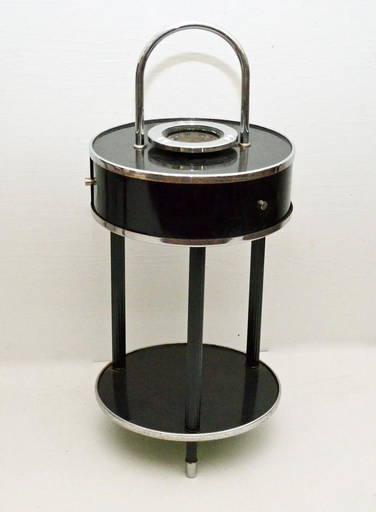 Vintage Smokador Black & Chrome Smoking Stand