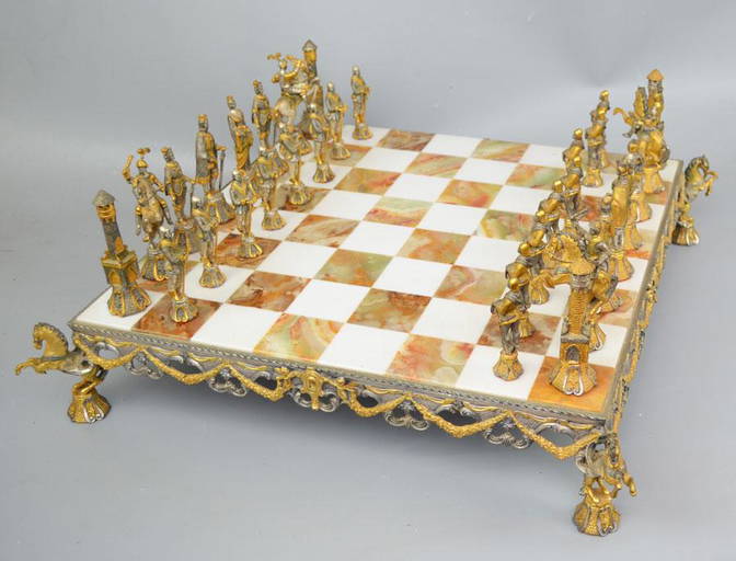 Piero Benzoni Medieval Knights Chess Set