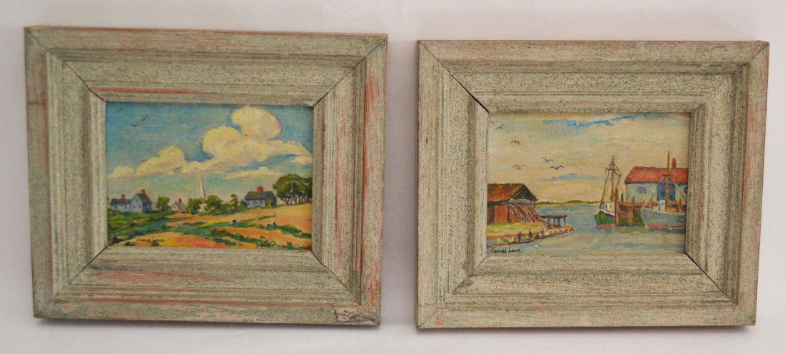 Pr Of Signed George Lear Nantucket O/B Paintings - Jan 10, 2014 ...
